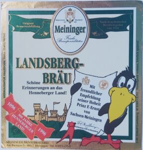 Drink Label: Landsberg-Bräu (Meininger Privatbrauerei, Germany, Federal ...
