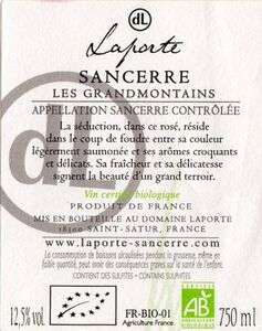 Drink Label: Sancerre AOC - Laporte Les Grandmontains 2021 Rosé ...