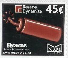 Stamp: "Dynamite" (New Zealand: Private Post Offices(New Zealand Mail (NZM)) Col:NZ-NZM 2005-RES07 📮