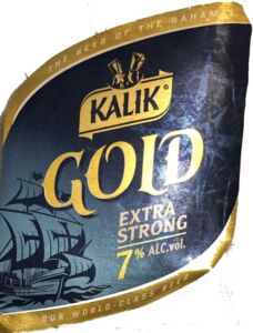 Drink Label: Kalik Gold (Commonwealth Brewery Ltd., BahamasCol:BS-BEER ...