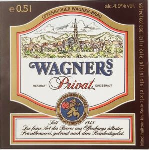 Drink Label: Wagners Privat (Brauerei Karl Wagner GmbH & Co. KG ...
