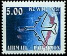 Stamp: Painted Lady Butterfly Air Mail (New Zealand: Private Post ...