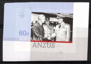 Stamp: 60th Anniversary of ANZUS Treaty (Australia(60th Anniversary of ...