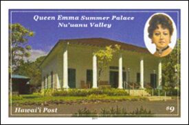 Stamp: Queen Emma - 175th Anniversary of her Birth (United States of ...