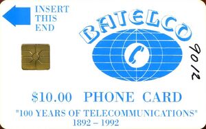 Phonecard: 100 Years of Telecommunications (Bahamas Telecommunications ...