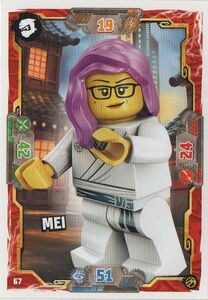 Game Card: Mei (Lego Ninjago(Serie 7 - Geheimnis der Tiefe) Col:LEGO-NG ...