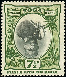 Stamp: King George Tupou II (1874-1918) (Tonga(Definitives 1897: King ...
