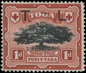 Stamp: Ovava Tree (Tonga(Royal Wedding (1899)) Sg:TO 54ca