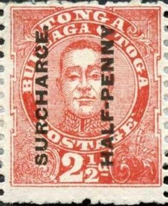 Stamp: King George Tupou II (1874-1918) (Tonga(Definitives 1895: King ...
