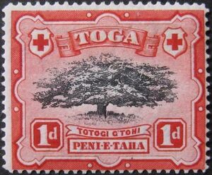 Stamp: Ovava Tree (Tonga(Definitives 1942-1949: Queen Sālote Tupou III ...