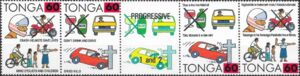 Stamp: Accident Prevention (Tonga(Surcharged definitives 1992-1993) Mi ...