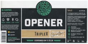 Drink Label: Opener TripleX (Opener Bier, NetherlandsCol:NL-BEER-031056
