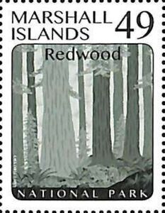 Stamp: Redwood (Marshall Islands(National Parks (2017)) Mi:MH 3936,Yt ...
