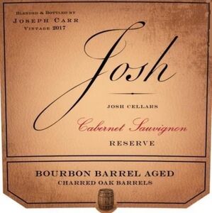 Drink Label: Josh Cabernet Sauvignon Reserve Bourbon Barrel Aged ...