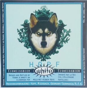 Drink Label: Hopf White (Weißbierbrauerei Hopf, Germany, Federal ...