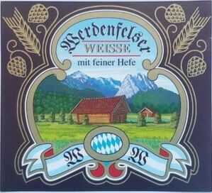 Drink Label: Werdenfelser Weisse Mit Feiner Hefe (Weißbierbrauerei Hopf ...