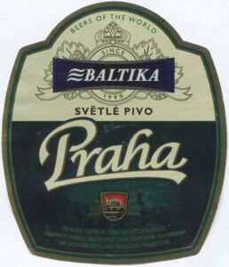 Drink Label: Baltika Praha (Baltika pivovarennaya kompania OOO ...