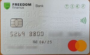 Bank Card: FFB-MC-Multi debit (Freedom Finance Bank, KazakhstanCol:KZ ...