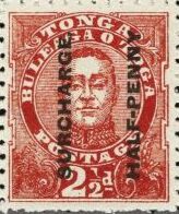 Stamp: King George Tupou II (1874-1918) (Tonga(Definitives 1895: King ...