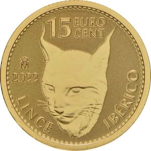 Coin: 15 Cents (Iberian lynx - Bullion) (Spain(2021 ~ Today - Investment)