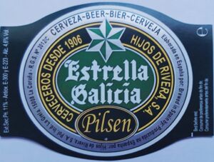 Drink Label: Estrella Galicia Pilsen (Hijos de Rivera, S.A.U., SpainCol ...