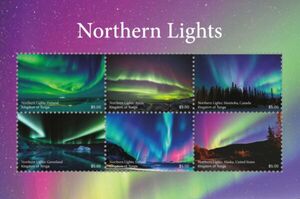 Stamp: The Northern Lights (Tonga(Northern Lights (2022)) Mi:TO 2461 ...