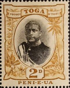 Stamp: King George Tupou II (1874-1918) (Tonga(Definitives 1897: King ...