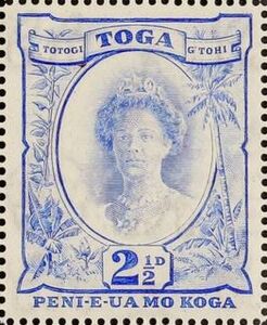 Stamp: Queen Sālote Tupou III (1900-1965) (Tonga(Definitives 1942-1949 ...