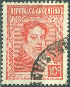 Stamp: Bernardino Rivadavia (1780-1845), Politician (Argentina(Famous ...