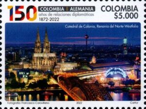 Stamp: Cologne Cathedral, Cologne, Germany (Colombia(Diplomatic ...