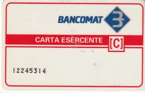 Bank Card: Bancomat (Banca d'America e d'Italia, ItalyCol:IT-GM-0098