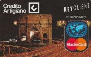 Bank Card: Credito Artigiano (BANK AMERICARD, ItalyCol:IT-MC-0112