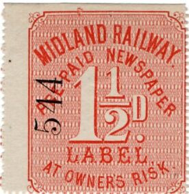 Stamp: Prepaid Newspaper Label Stamps 1½d (United Kingdom: Private Post ...