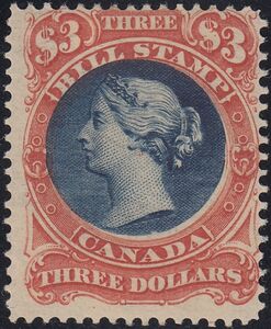 Stamp: Queen Victoria (1819-1901) (Canada: Revenue Stamps(Bill Stamps ...