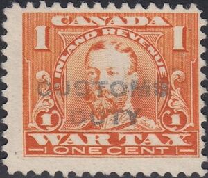 Stamp: King George V (1865-1936) (Canada: Revenue Stamps(Customs) Bar ...