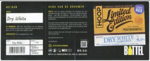 Drink Label: Hoop Dry White Tarwebier (Brouwerij Hoop, NetherlandsCol ...