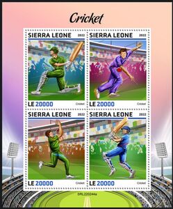 Stamp: Cricket (Sierra Leone(Cricket (2022)) Col:SL 2022.05.05-83