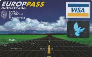 Tarjeta de Banco: Banca Popolare Di Marostica - Erop Pass Autostrade ...