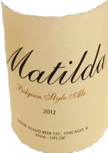 Drink Label: Matilda Belgian Style Ale (Goose Island Beer Co., United ...