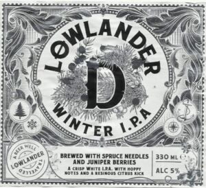 Drink Label: Lowlander D Winter IPA (Lowlander Beer Co, NetherlandsCol ...