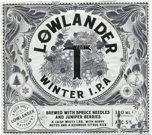Drink Label: Lowlander T Winter IPA (Lowlander Beer Co, NetherlandsCol ...