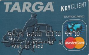 Bank Card: Targa - Eurocard Key Client (Deutsche Bank, ItalyCol:IT-MC-0146