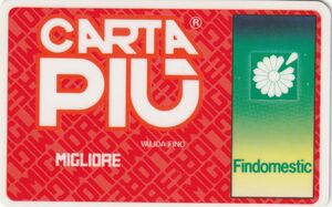Bank Card: Carta Piu' Findomestic (Findomestic, ItalyCol:IT-GM-0099