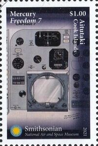 Selo: Control panel of Mercury Freedom 7 (Aitutaki(The Best of the ...