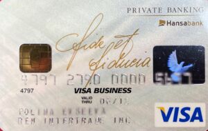 Bank Card: Fide et fiducia 3 (Hansapank, EstoniaCol:EE-VI-0032
