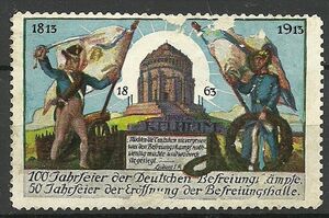 Stamp: Battle Kelklime. 100 year anniversary of german liberation ...
