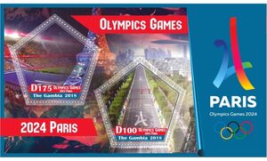 الطابع: Sports Summer Olympic Games 2024 in Paris (غامبيا: طوابع غير ...