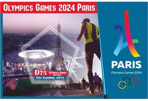 الطابع: Sports Summer Olympic Games 2024 in Paris (غامبيا: طوابع غير ...