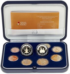 Coin: Various Euro (Proof set 2021) (Italy(2002~Today - Euro Proof Sets)