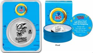 Moneda: 2 Dollars (30th anniversary of Sonic the Hedgehog™) (Niue ...